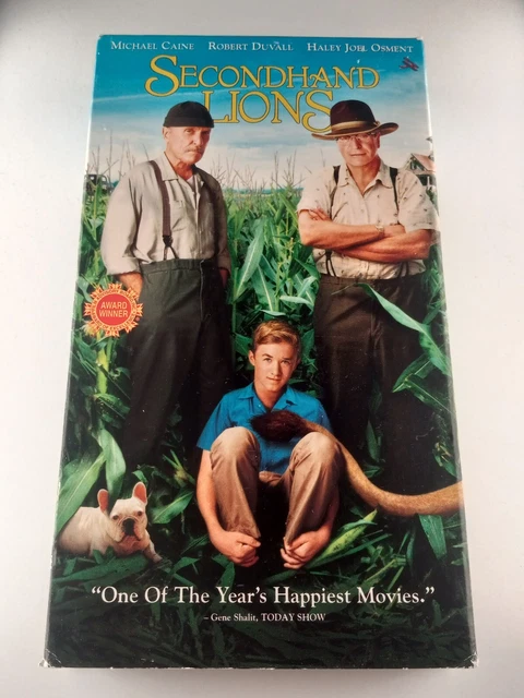 SECONDHAND LIONS (VHS) 2003 Haley Joel Osment Michael Caine Robert ...