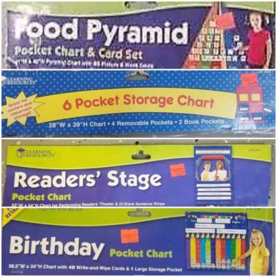 LEARNING RESOURCES POCKET Charts £13.35 - PicClick UK