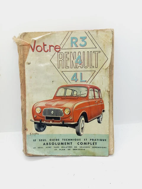 ANCIEN MANUEL VOTRE Renault R3 4 4L, Le seul guide technique & pratique ...