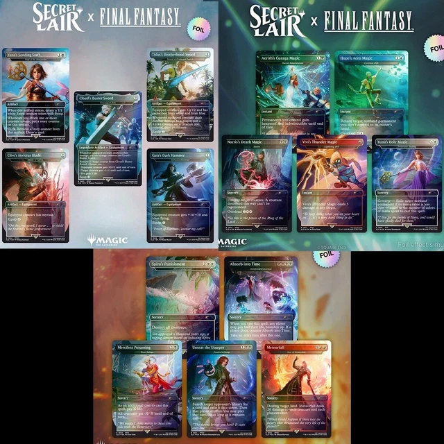 MTG SECRET LAIR x FINAL FANTASY: Complete Foil EN Magic the Gathering £208.16 - PicClick UK