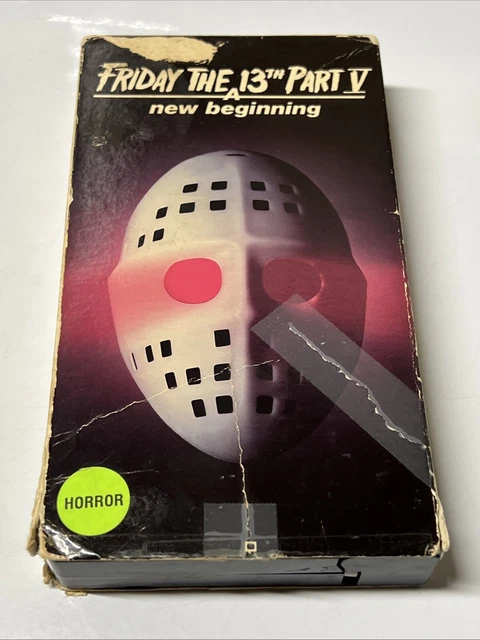 FRIDAY THE 13TH - Part V 5: A New Beginning (VHS, 1985) FREE SHIPPING ...