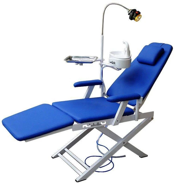 DENTAL UNIT MEDICAL Portable Mobile Chair LED Cold Light Full Folding ...