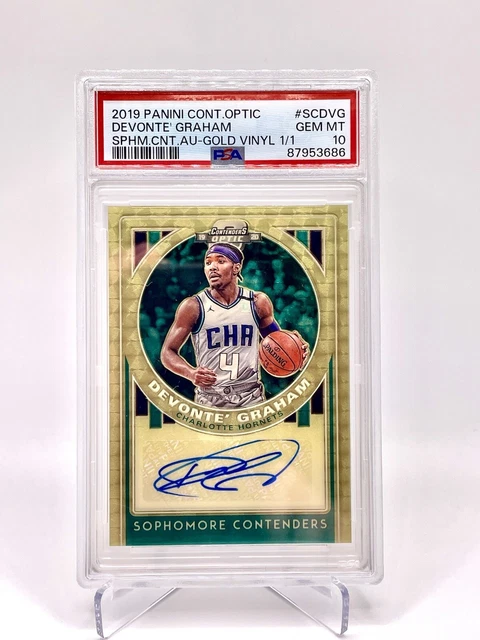 2019 PANINI OPTIK Gold Vinyl 1/1 Devonte Graham One of One 1 von 1 ...
