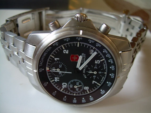 SWISS ARMY VICTORINOX Valjoux 7750 25Jewels Auto Chronograph Nice EUR ...
