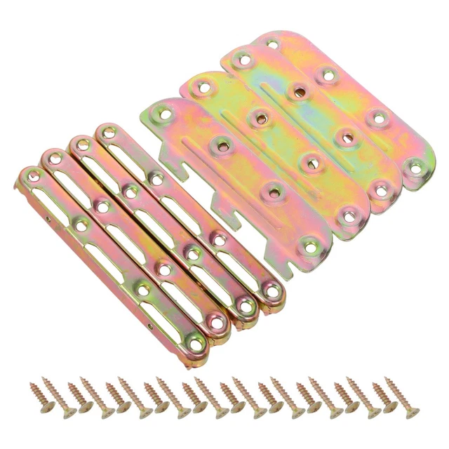 WOOD BED RAIL Hook Plate Brackets for Frame Headboard Attachment £18.85 ...