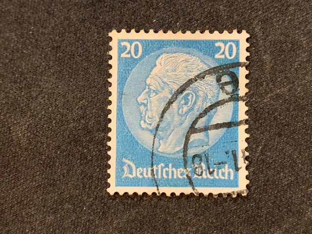 GERMANY DEUTSCHES REICH 1934 President Paul Von Hindenburg 20 Pfg Light ...