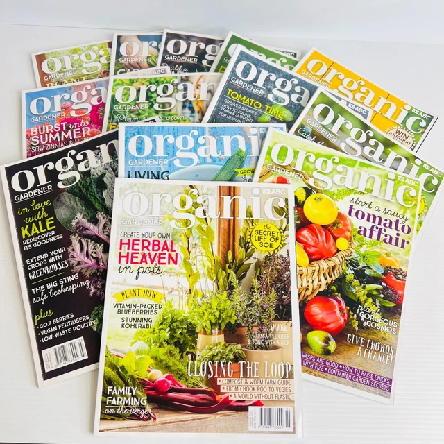 ABC ORGANIC GARDENER Magazine x 13 Gardening Chooks Harvest Flowers ...