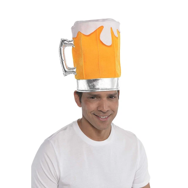 NOVELTY BEER LAGER Pint Glass Hat Fathers Day Gift Fancy Dress Stag ...