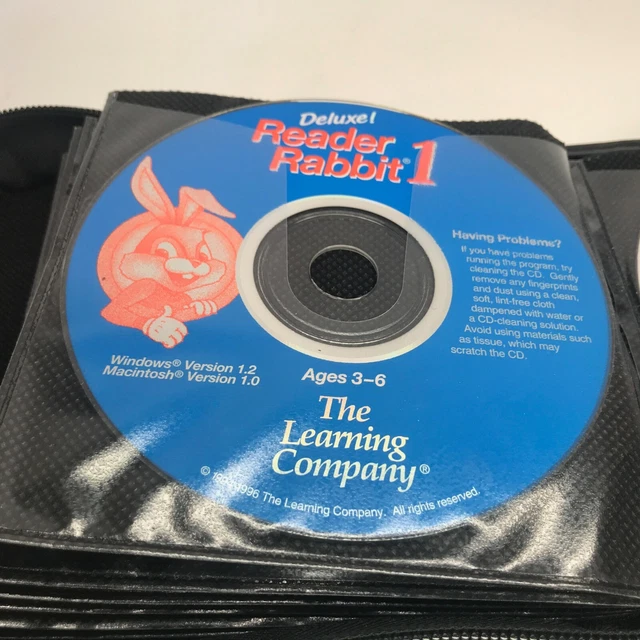 VINTAGE READER RABBIT DELUXE 1996 PC Windows/Macintosh Ages 3-6 (Disc ...