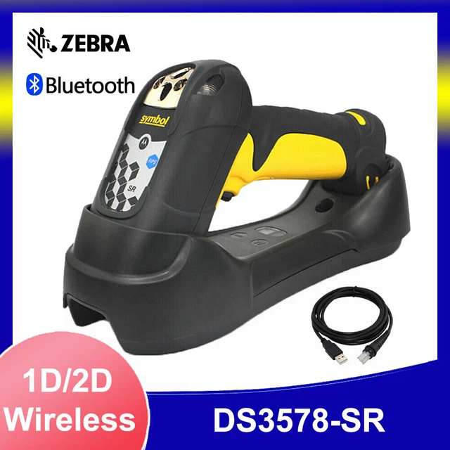 ZEBRA SYMBOL DS3578-SR Laser 2D Rugged Wireless Bluetooth Barcode ...