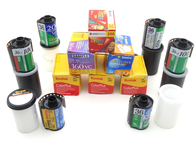 12 ROLLS OF 35mm Colour Print / Colour Slide Film - Kodak / Agfa ...