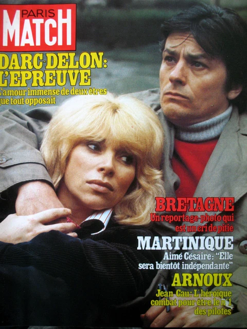 ALAIN DELON ET Mireille Darc Paris Match N° 1609 Mai 1980 EUR 10,00 - PicClick FR