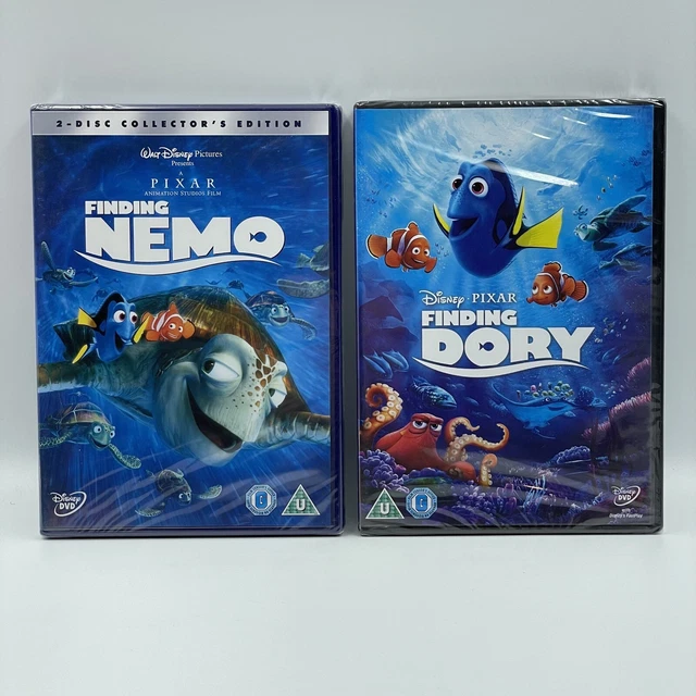 Finding Nemo 2 Disc Finding Dory [dvd] 2 X Disney Film Bundle • New