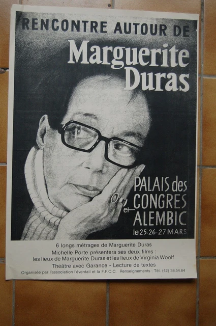 AFFICHE ANCIENNE MARGUERITE DURAS année 80 EUR 35,00 - PicClick FR