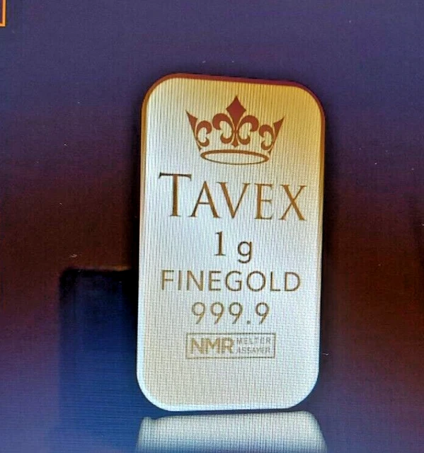 IL SET DI 5 Lingotti D'oro Tavex 1 Grammo - Purezza 9999 Garantita & Spedizione Gratuita EUR 521 ...