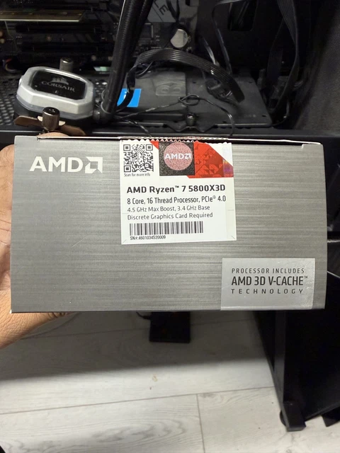 AMD RYZEN 7 5800X3D Processor (3.4 GHz, 8 Cores, Socket AM4) - 100 ...