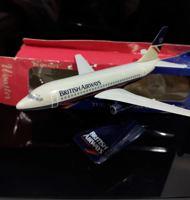 WOOSTER BRITISH AIRWAYS Landor No.43 1 Boeing 737 200 scale Plastic ...