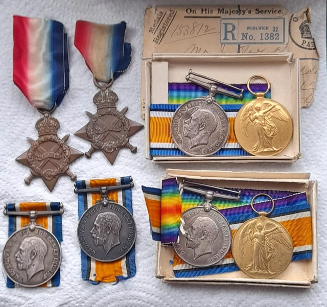 LOT OF WW1 Medals £129.00 - PicClick UK