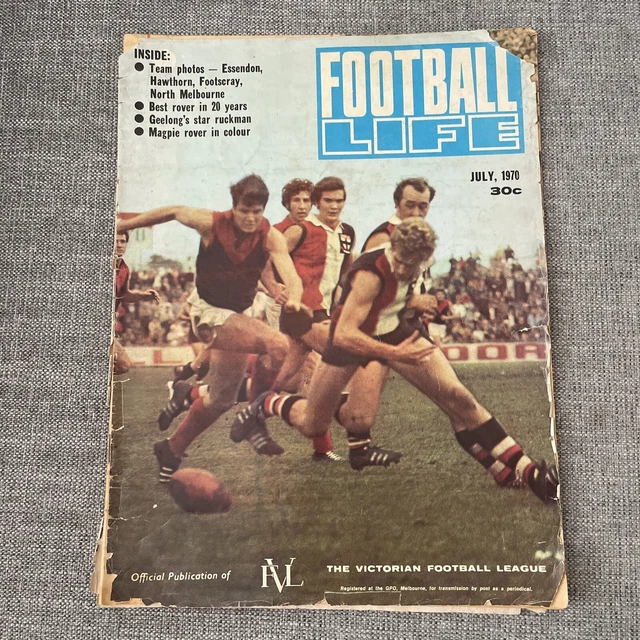 FOOTBALL LIFE JULY 1970 VFL Magazine: BOB MURRAY Cover/Richardson ...