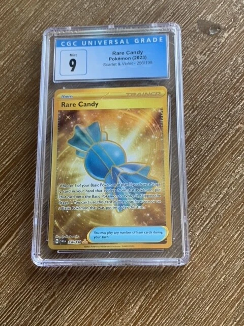 RARE CANDY POKEMON Tcg Scarlet & Violet Gold 256/198 CGC 9 JUST IN! $29 ...