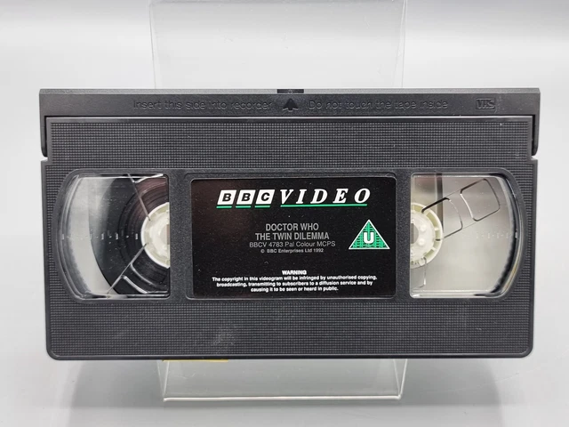DOCTOR WHO [VHS] - The Twin Dilemma | Vintage collection | BBCV 4783 £5 ...