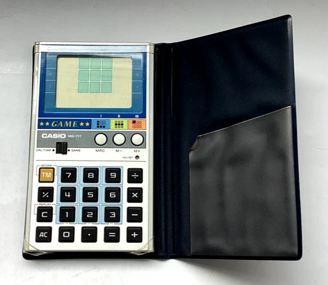 VINTAGE 1983 VERY RARE CASIO MG-777 Game Calculator (Very Good ...