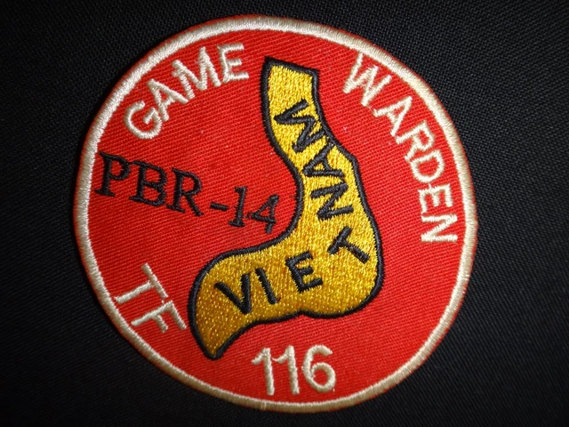 VIETNAM WAR PATCH US Navy GAME WARDEN PBR-14 Task Force TF-116 $18.48 ...
