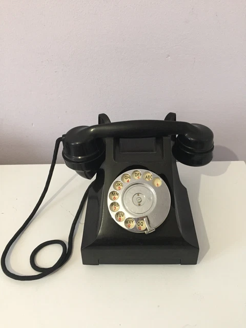 VINTAGE ITI - Black Bakelite Telephone Prop (Damaged Read Description ...
