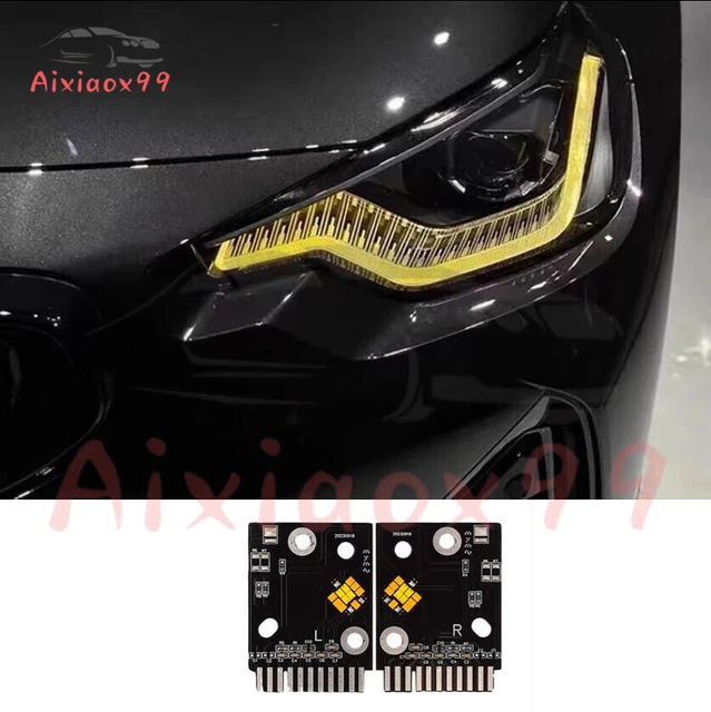 LEMON YELLOW VERSION Angel Eyes DRL Adaptive LED boards For 2023-2025 ...