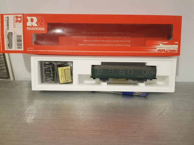 RIVAROSSI RT600013 SC. 1/87 Carrozza Bagagliaio " Satti" Fs Ep. Iv ...