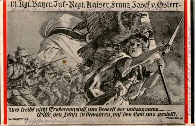 AK REGIMENT 13. Kgl. Bayer. Inf. Reg. Kaiser Franz Josef V. Österreich ...