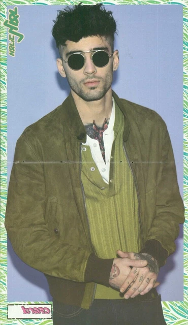 ZAYN MALIK 1D Israeli Magazine POSTER Centerfolds Special size 21.8X37 ...