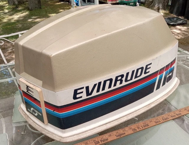 OMC EVINRUDE 115HP Outboard upper cowling motor cover hood NICE ...