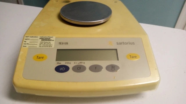 SARTORIUS SCALE TE313S Analytical Lab Balance *Parts/Not Working* No ...