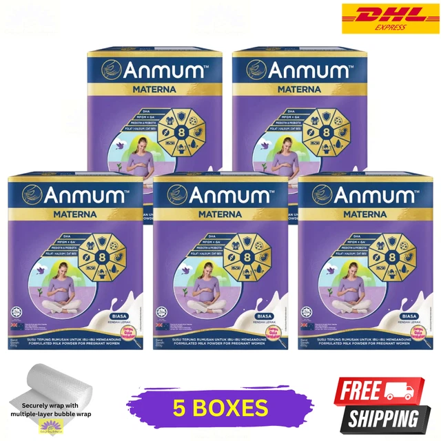 5 X ANMUM Materna 650g Prenatal Nutritional Milk Powder Original ...