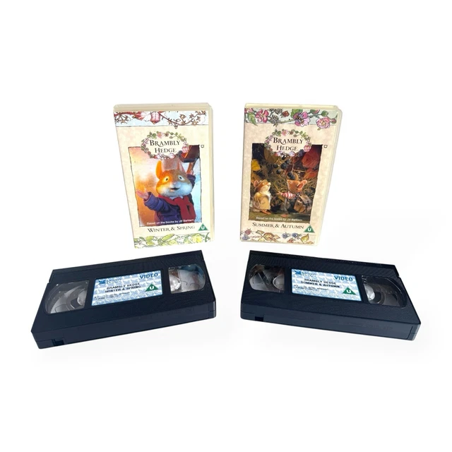 BRAMBLY HEDGE - Summer & Autumn, Winter & Spring VHS Bundle (Jill ...