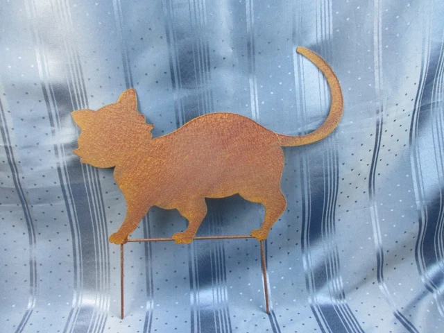 GRANDE PATINA ELEMENTO Jardín Un Gato EUR 15,24 - PicClick FR