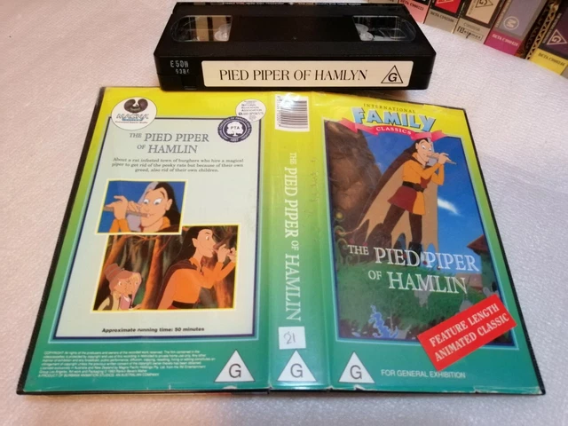 THE PIED PIPER OF HAMLIN - RARE Australian Magna Vision Release on Vhs ...