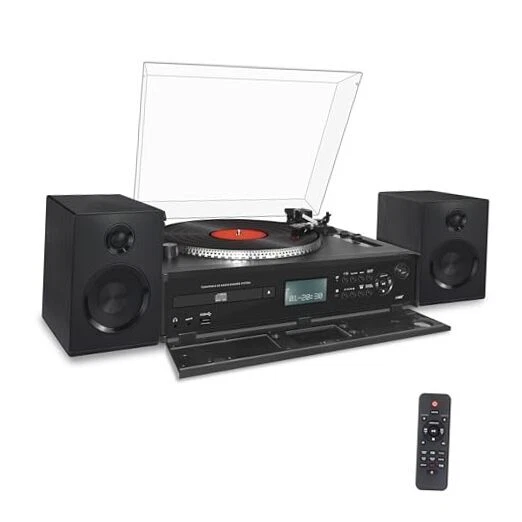 VINYL RECORD PLAYER, Hi-Fi System Bluetooth Turntable Players with ...
