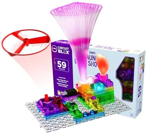 BUILDING BLOCKS STEM Circuit Kit, 59 Projects, Build Your Own Fan ...
