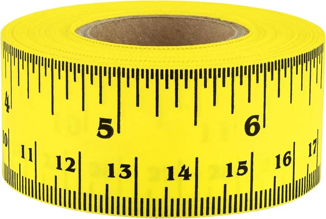 1 INCH ADHESIVE Measuring Tape, Removable Adhesive Measuring Tape ...