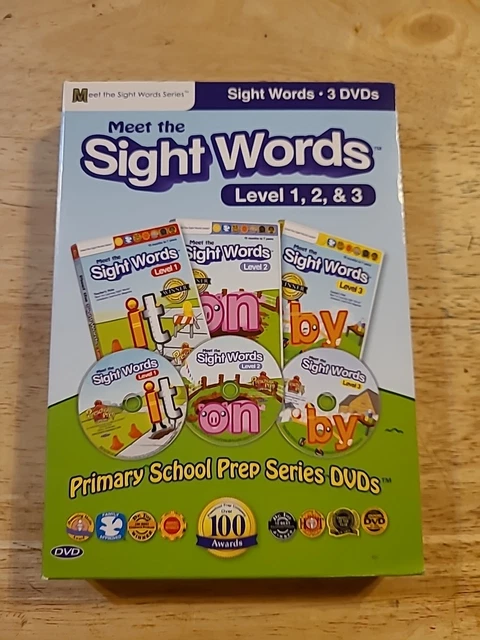 PRESCHOOL PREP SERIES: Sight Words Pack DVD 3 Disc Set $5.00 - PicClick