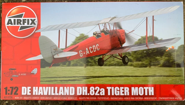 AIRFIX DE HAVILLAND DH.82a Tiger Moth 1:72 Aircraft Model Kit £9.50 ...