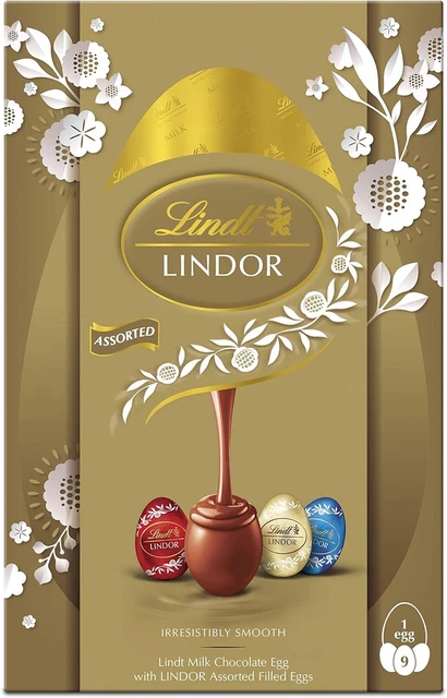 LINDT LINDOR ASSORTED Chocolate Easter Egg Extra Large, 322 g ...