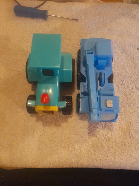 BOB THE BUILDER TALKING LOFTY+TRAVIS Cbeebies, Vintage Toy, Mattel ...