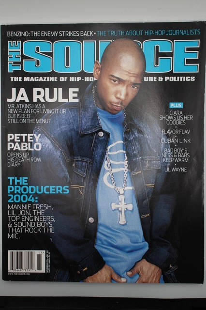 THE SOURCE MAGAZINE Ja Rule Benzino Petey Pablo Lil Jon Cuban November ...