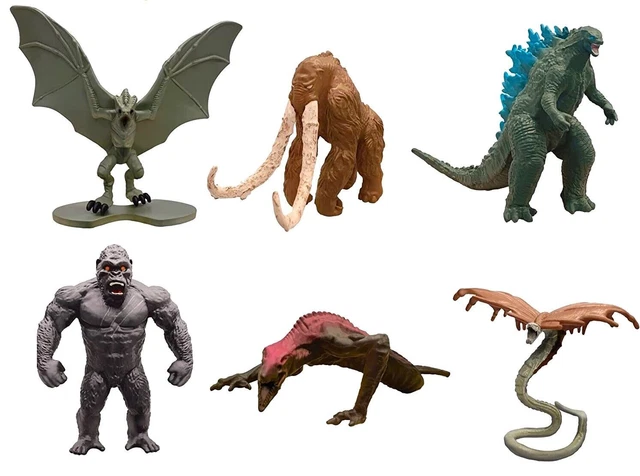 MONSTERVERSE GODZILLA VS KONG Mini Monster 6 Figure Pack action King ...