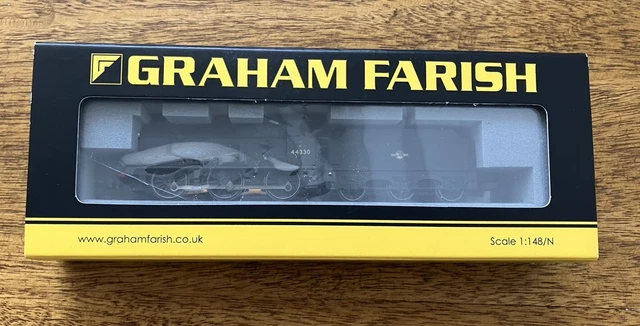 GRAHAM FARISH 372-054 Class 4F 44330 BR Black Late Crest Locomotive £80 ...