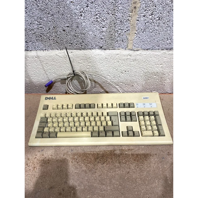 DELL AT102W MECHANICAL Keyboard Beige Wired PS/2 QWERTY (Standard) For ...