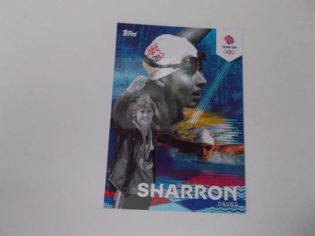 TOPPS: TEAM GB Olympics 2024 "SHARRON DAVIES" Swimming Trading Card EUR ...